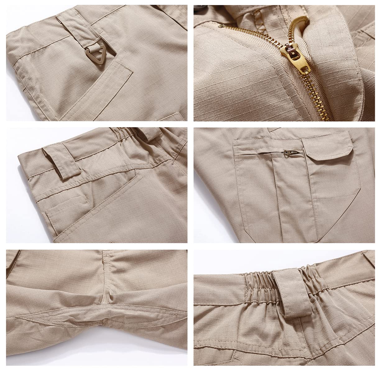Kolongvangie Tactical Shorts Outdoor Quick Dry Hiking Cargo Shorts Summer Work BDU Ripstop Waterproof Combat Work Short