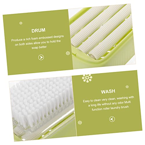LIGHTAOTAO Box Scrubber Tray Bathroom Supplies soapdish soap Dispenser foaming soap Dish soap Dish with Drain soap Drainage case bar soap Holder bar soap Roller abs The Bubble Travel