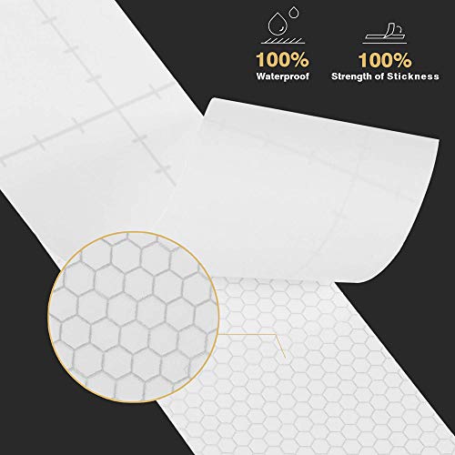 WONDER POINT 2" X 164FT DOT-C2 Reflective Tape -6" Red x 6" White Waterproof Reflector Conspicuity TapeĀ - Safety Sticker Strips for Trailers, Cars, Trucks, Warning Tape Automative Accessories