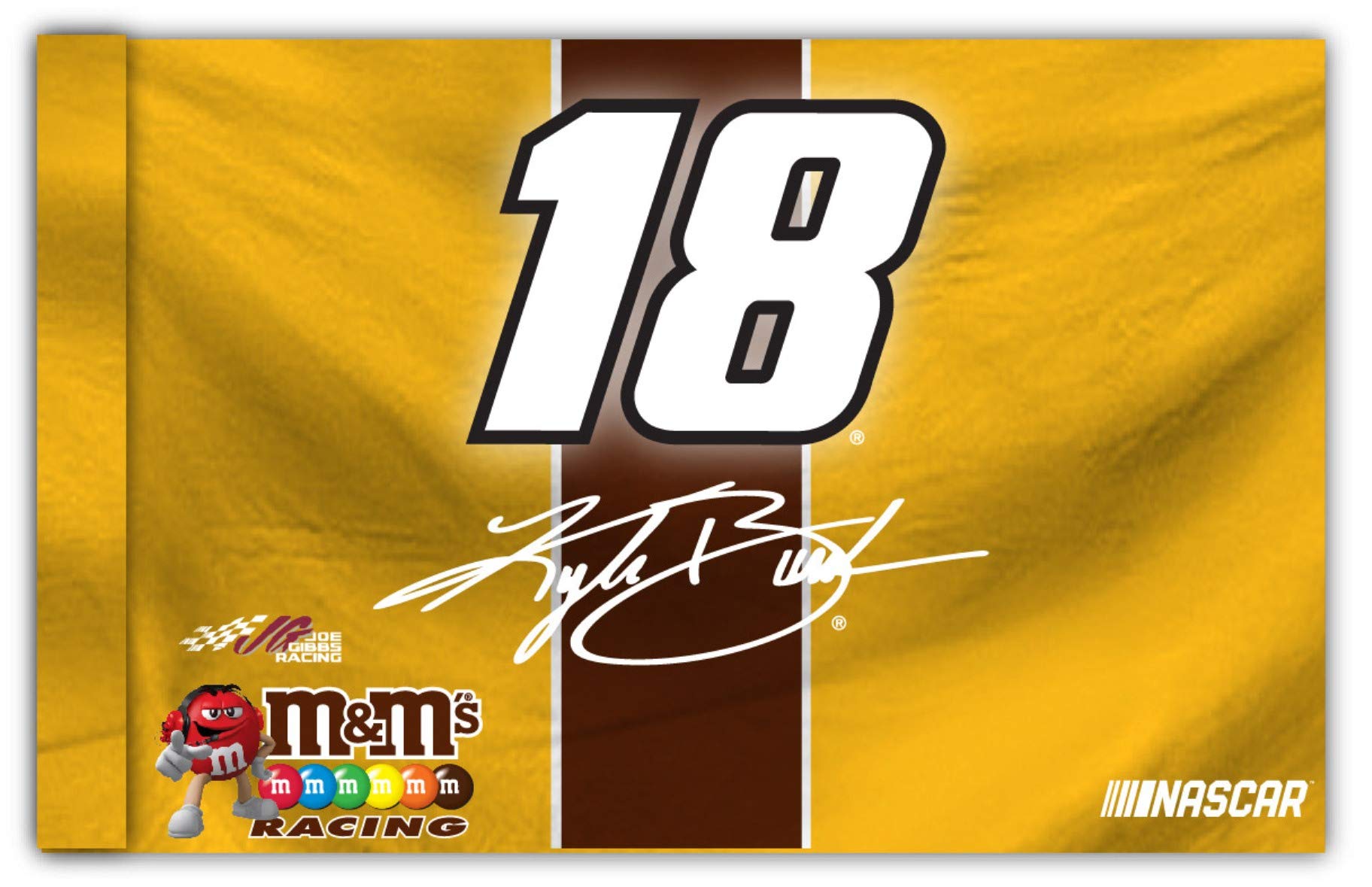 Kyle Busch #18 Premium 3x5 Flag w/Grommets Outdoor House Banner Nascar Racing