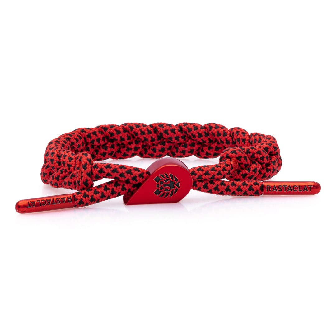 Rastaclat Braided Bracelet for Men and Women of All Ages - Love Black Bracelet | Adjustable Stackable Bracelet Braided by Hand (Medium/Large)