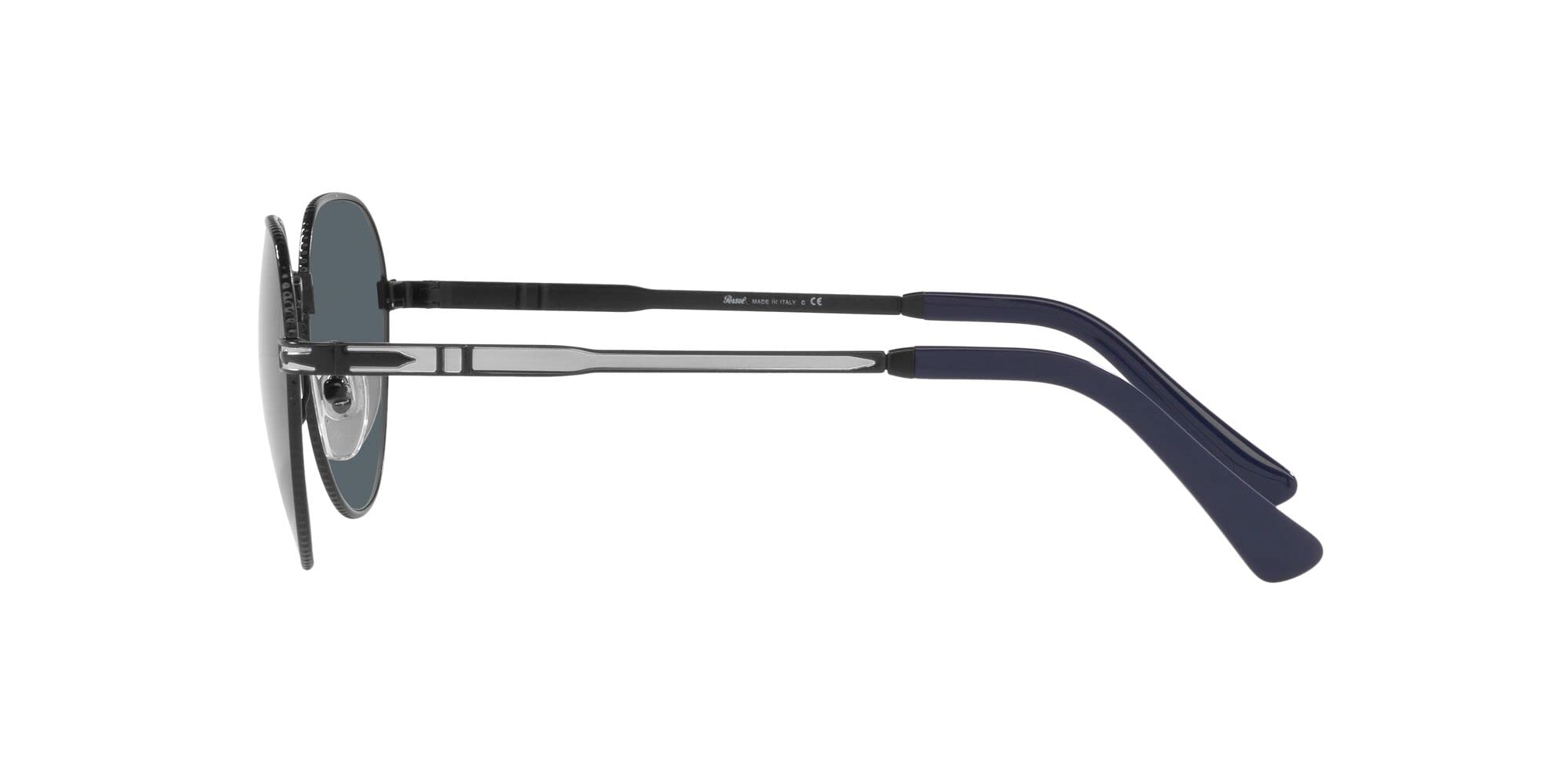 Persol PO2486S Hexagonal Sunglasses, Gold/Red Havana/Brown, 51 mm