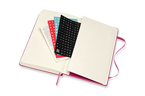 Moleskine Weekly Planner 2022, 12-Month Weekly Diary, Weekly Planner and Notebook, Hard Cover, Large Size 13 x 21 cm, Colour Bougainvillea Pink, 144 Pages