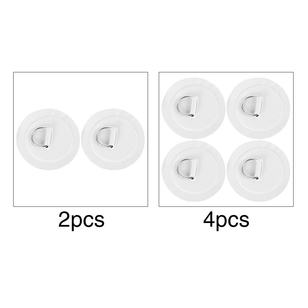 LVOERTUIG Kayak D Ring,Stainless Steel D-Ring Pad Patch Lashing Ring for Inflatable Boat Raft Dinghy Kayak Surfboard SUP Paddleboard Accessories