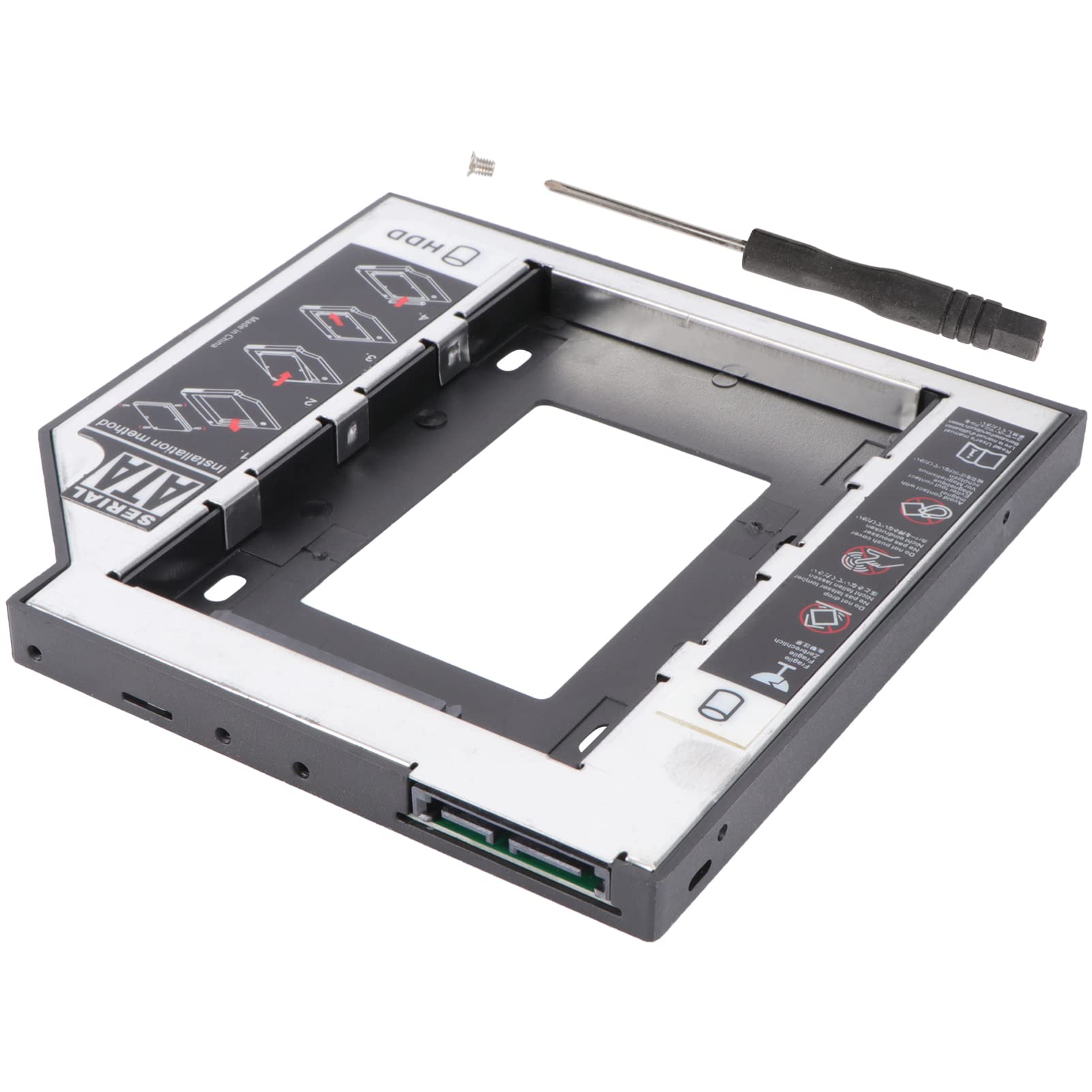 SOLUSTRE Braces 2pcs Bay Tray Practical .mm Laptop Inches Enclosure -state Ssd Holder Hard Drive Machine Hdd Case Accessories Bracket Disk Kickstand