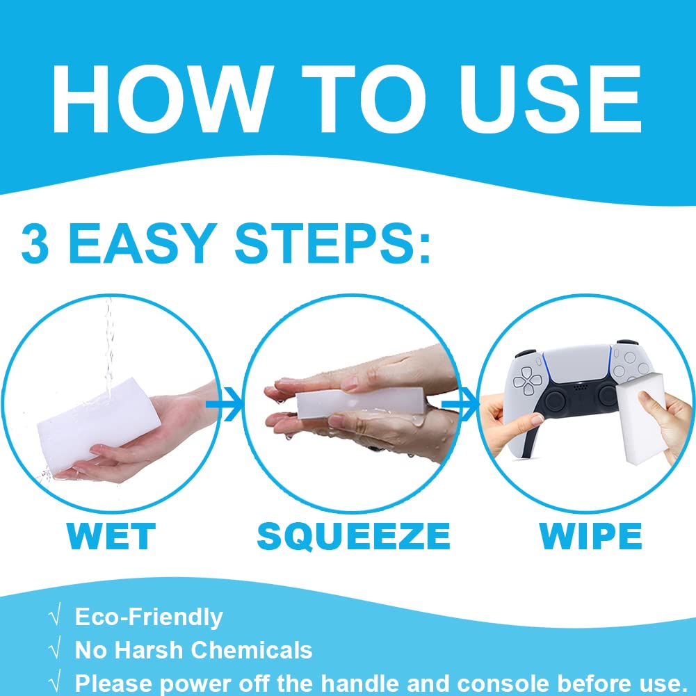 Special Cleaning Sponges for PS4 PS5 Controller Cleaning Sponges for PS4 PS5 Handle