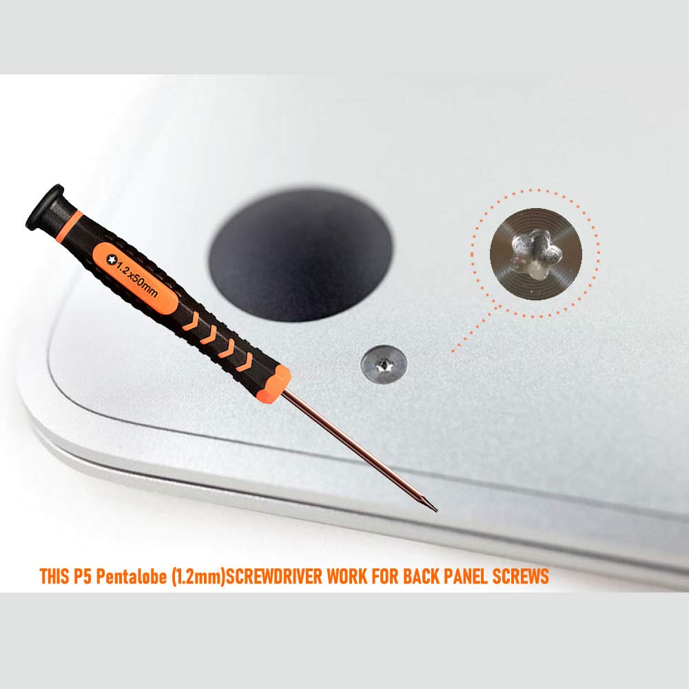 Repair Tool Kit for MacBook, TECKMAN Macbook Screwdriver Set with P5 Pentalobe Screwdriver,T5 Torx and Ph000 Phillips Screwdrivers for MacBook Air & Pro with Retina