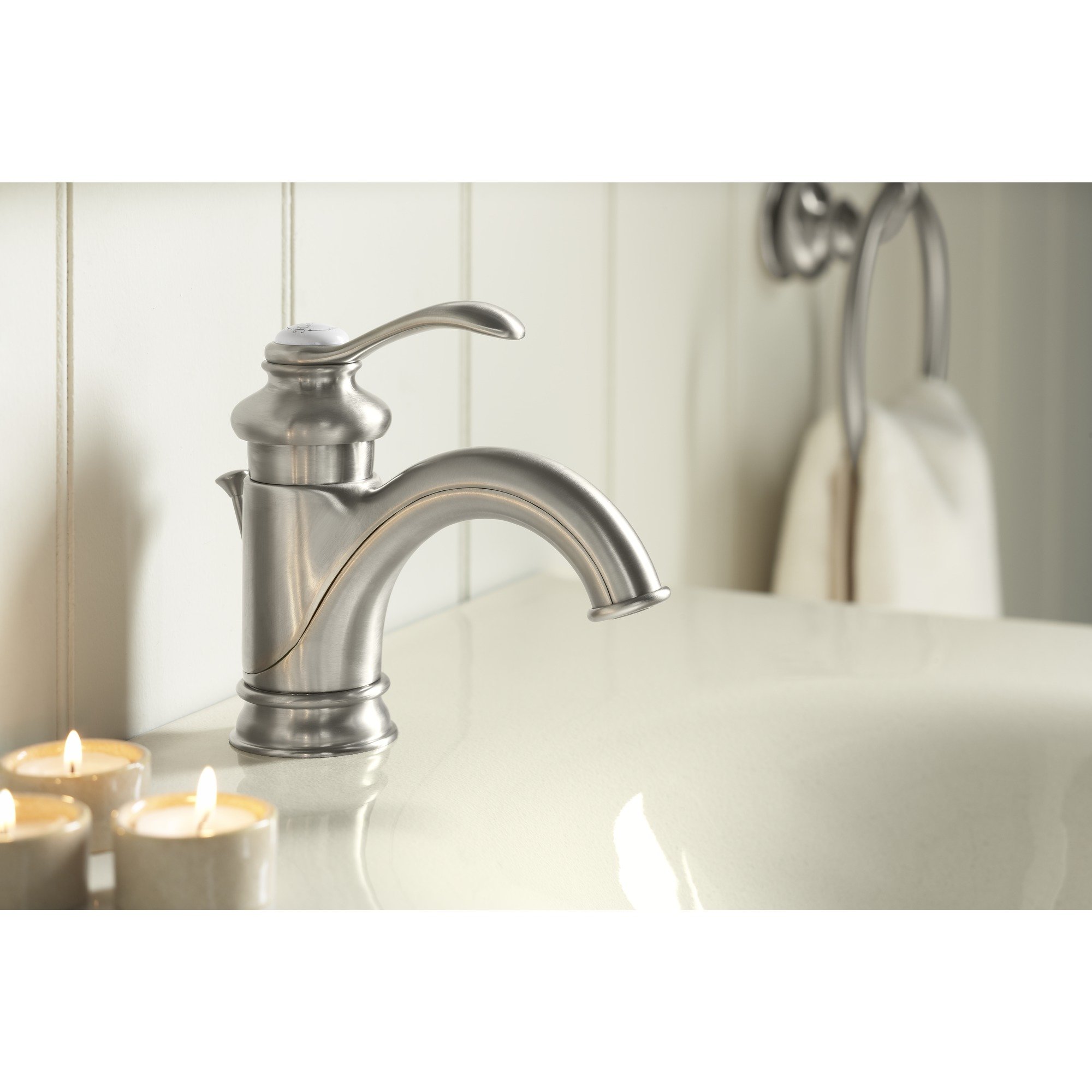 KOHLER K-12165-BN Fairfax Bathroom Towel Ring, Vibrant Brushed Nickel