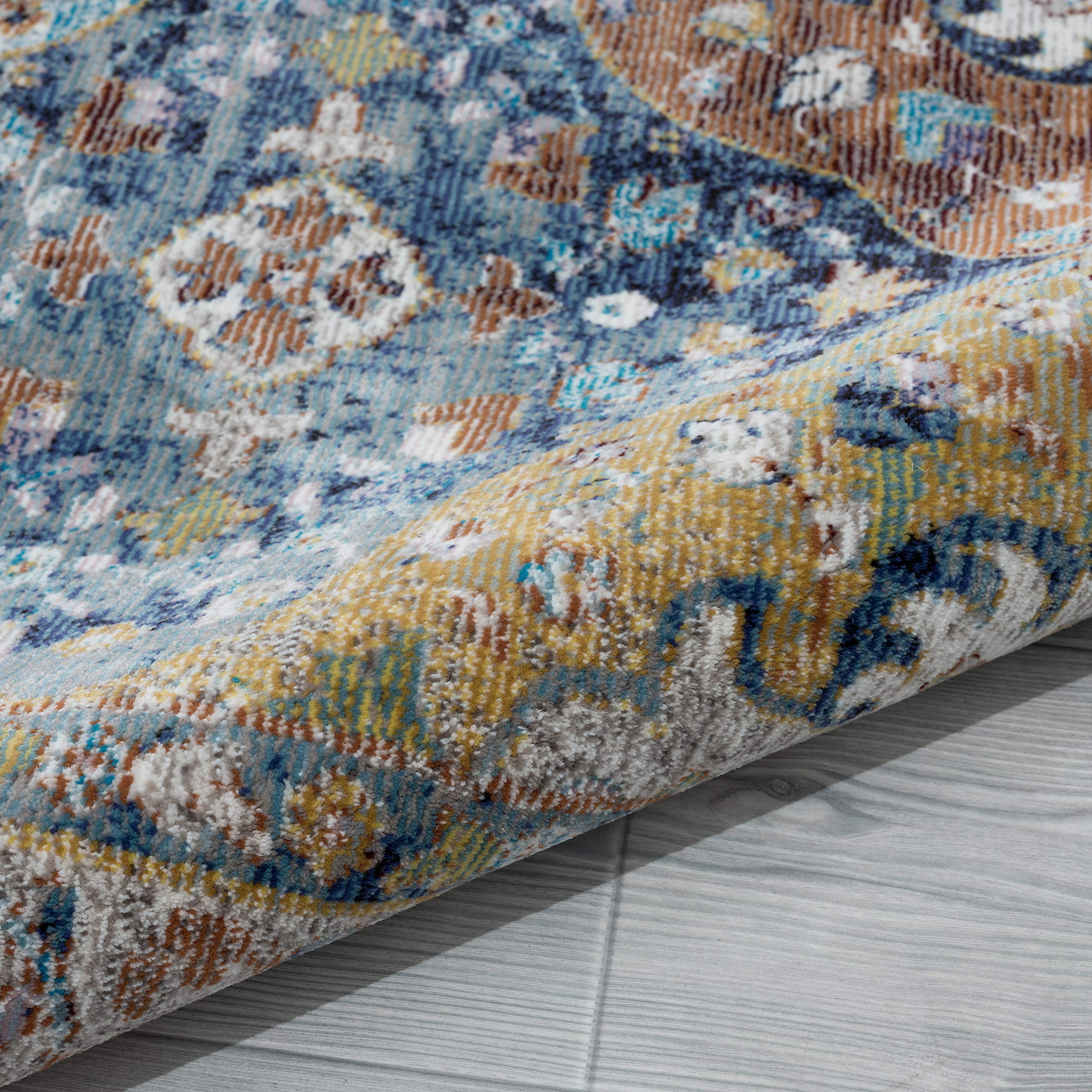 LR Home Bohemian Tabriz Area Rug, 4' x 6', Multi