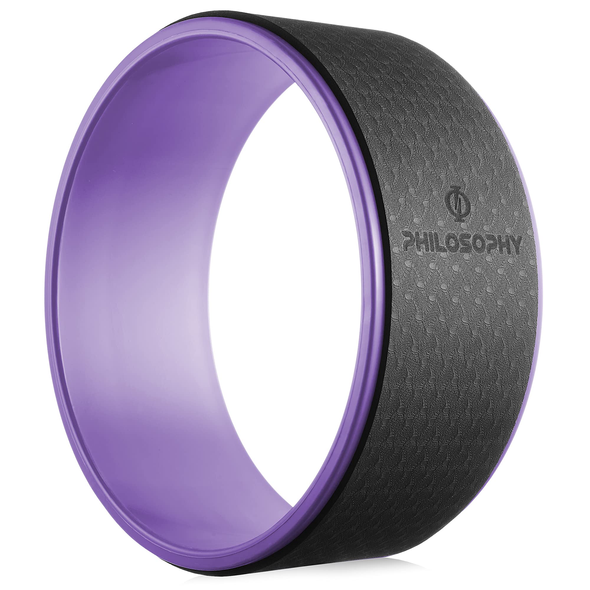 Philosophy Gym 13-inch Professional Yoga Wheel Roller - Purple/Black