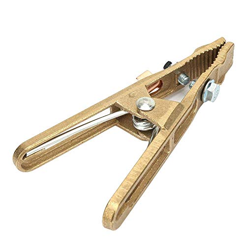 Welding Ground Clamp Brass Earth Clamp A-shape Welder Earth Ground Cable Copper Grip Clip Clamp for Welding Machine(260A)