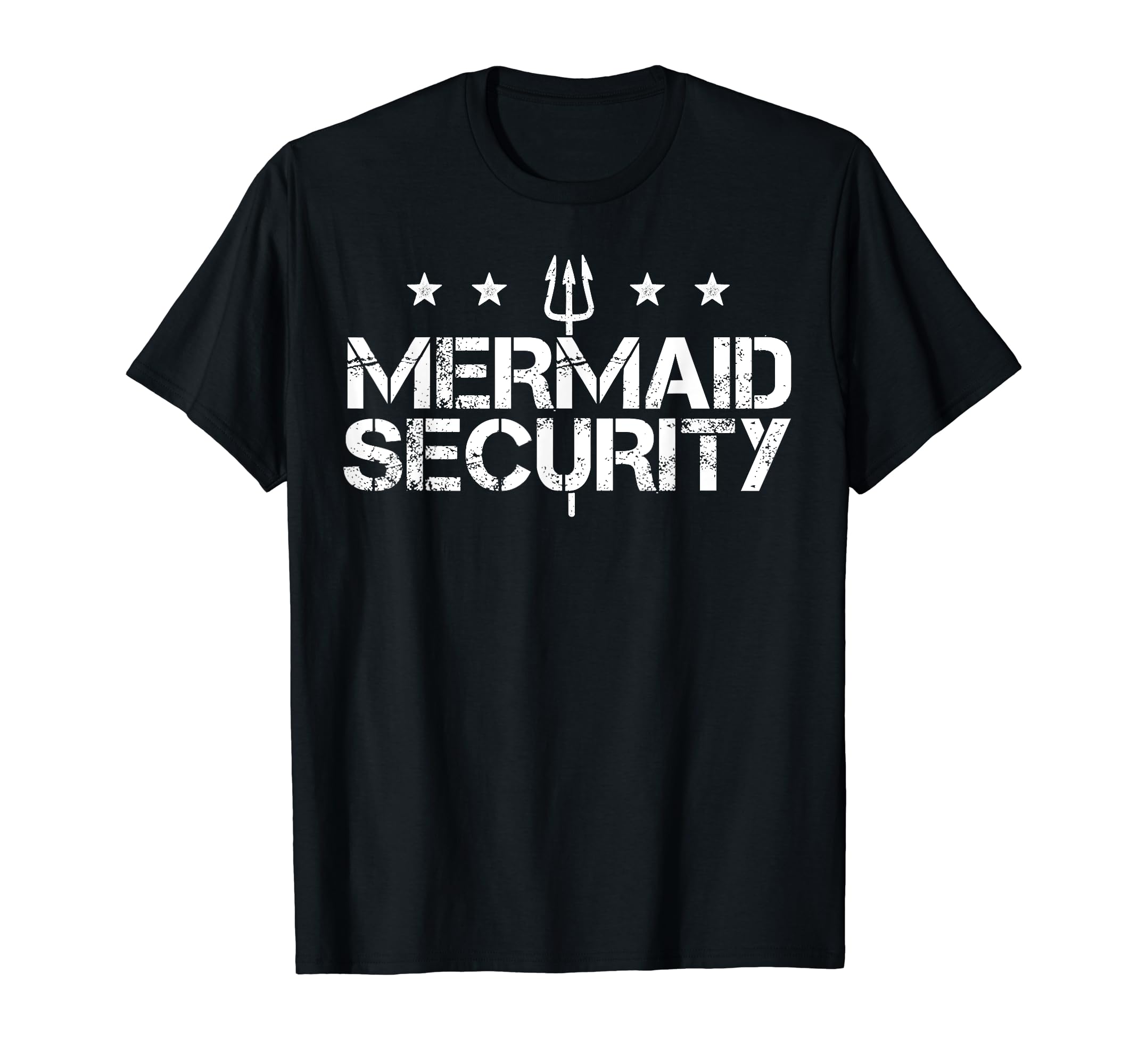 Merman Mermaid Security T-Shirt Funny Swimming Gift T-Shirt
