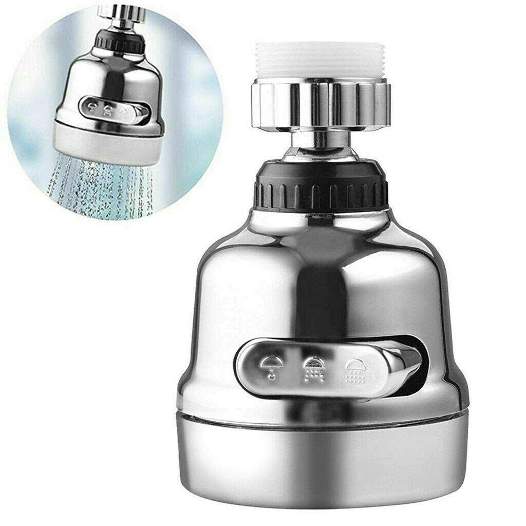 Movable Kitchen Tap Head, 360° Rotatable Water Saving Faucet Nozzle, Anti -Splash Tap Booster Shower for Kitchen, Water Faucet Filter Regulator