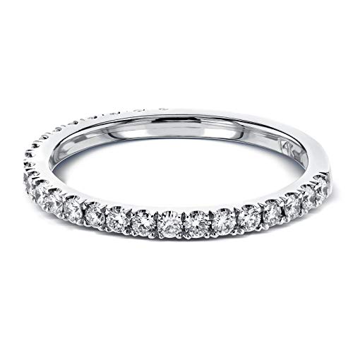 Kobelli Diamond Semi Eternity 3/8 Carat TW Gold Band - rose-gold / 8.5