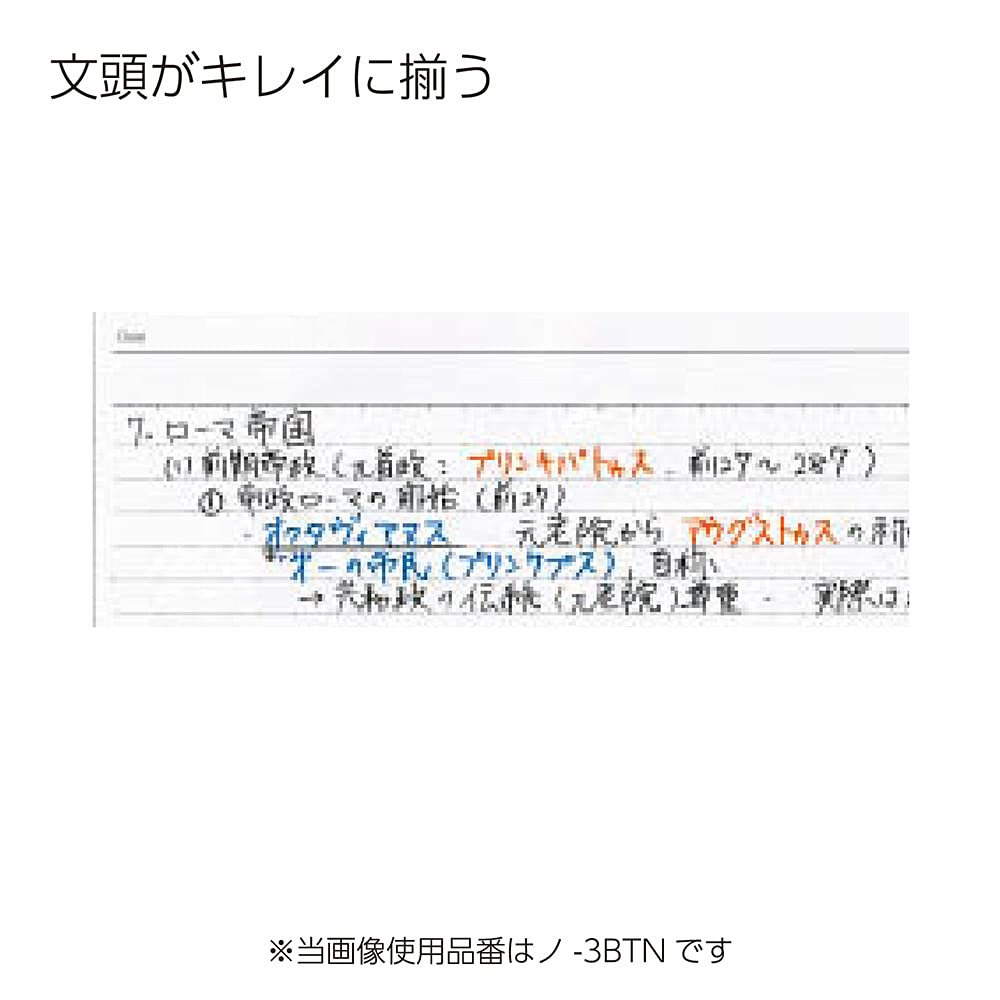 Kokuyo Campus Loose Leaf Paper for Binders, Sarasara Smooth Writing, B5, B 6mm Dotted Ruled, 26 Holes, 36 Lines, 100 Sheets, pH Neutral, Bleed Resistant, 75gsm, Pack of 3, Japan Import (NO-836BTN)