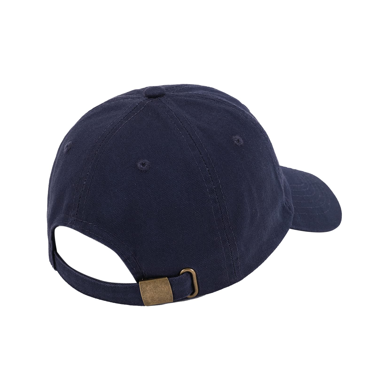POHLARS Adjustable Size Low Profile Cotton Baseball Caps Men Women Premium Dad Hat Unstructured Plain Cap All Season(Navy)