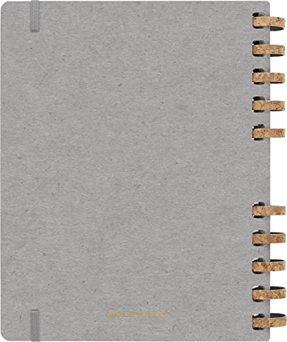 Moleskine Spiral 12 Month 2023 Solar Year Planner, Hard Cover, XXL (8.25" X 11.75"), Smoke