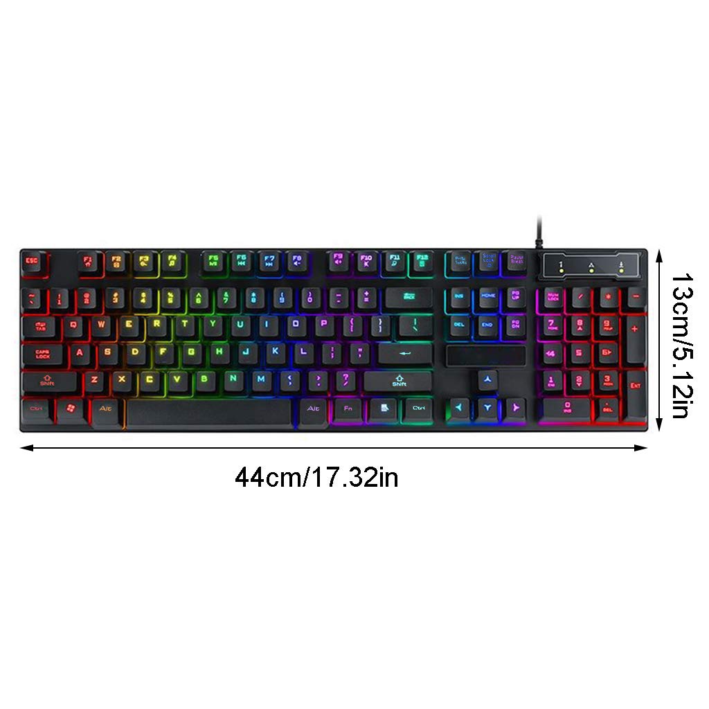 unband User USB Wired Gaming Keyboard 104 Key Mechanical Gamer Keyboard