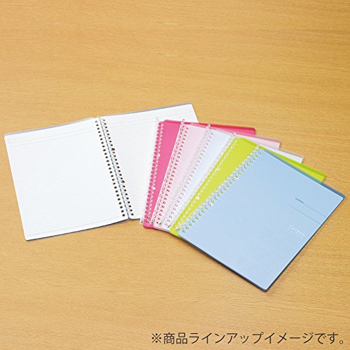 Kokuyo Campus Smart Ring Binder, B5 Light Blue Binder Notebook Up to 25 Sheets 26 Holes Slim Binder Folder with 10 Extra Campus Sarasara Loose-Leaf Paper for Work & Study, Japan Import (RU-SP700LB)