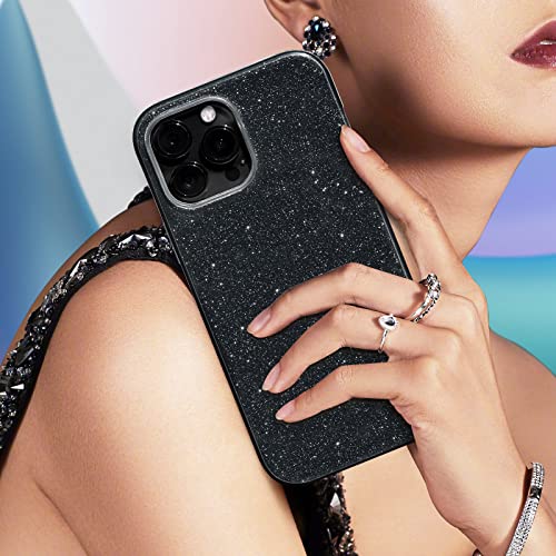 MILPROX Compatible with iPhone 13 Pro Case (2021), Glitter Sparkly Shiny Bling Rubber Gel Shell Cases 3 Layers Shockproof Protective Bumper Cover for iPhone 13 Pro 6.1"【3 Cameras】 2021-Pink Gradient