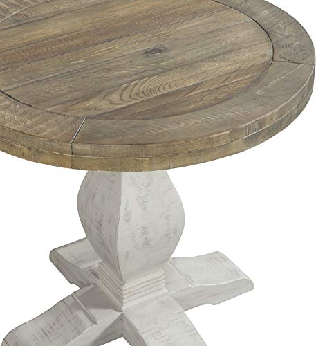 Martin Svensson Home Napa, End Table, White Stain and Reclaimed Natural