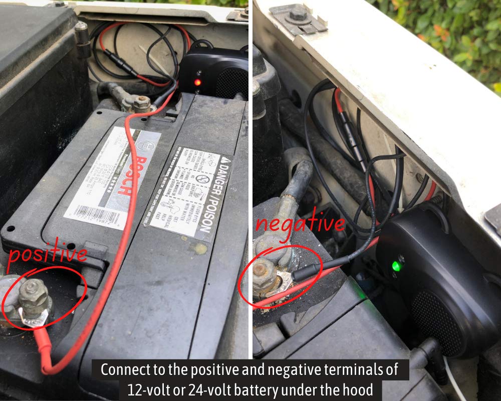 Under Hood Animal Car Repeller Rodent Electronic Repellent Ultra Sonic Rat Strobe Light Keep Mice Away from Car Pest Prevention for 12V 24V Automobile