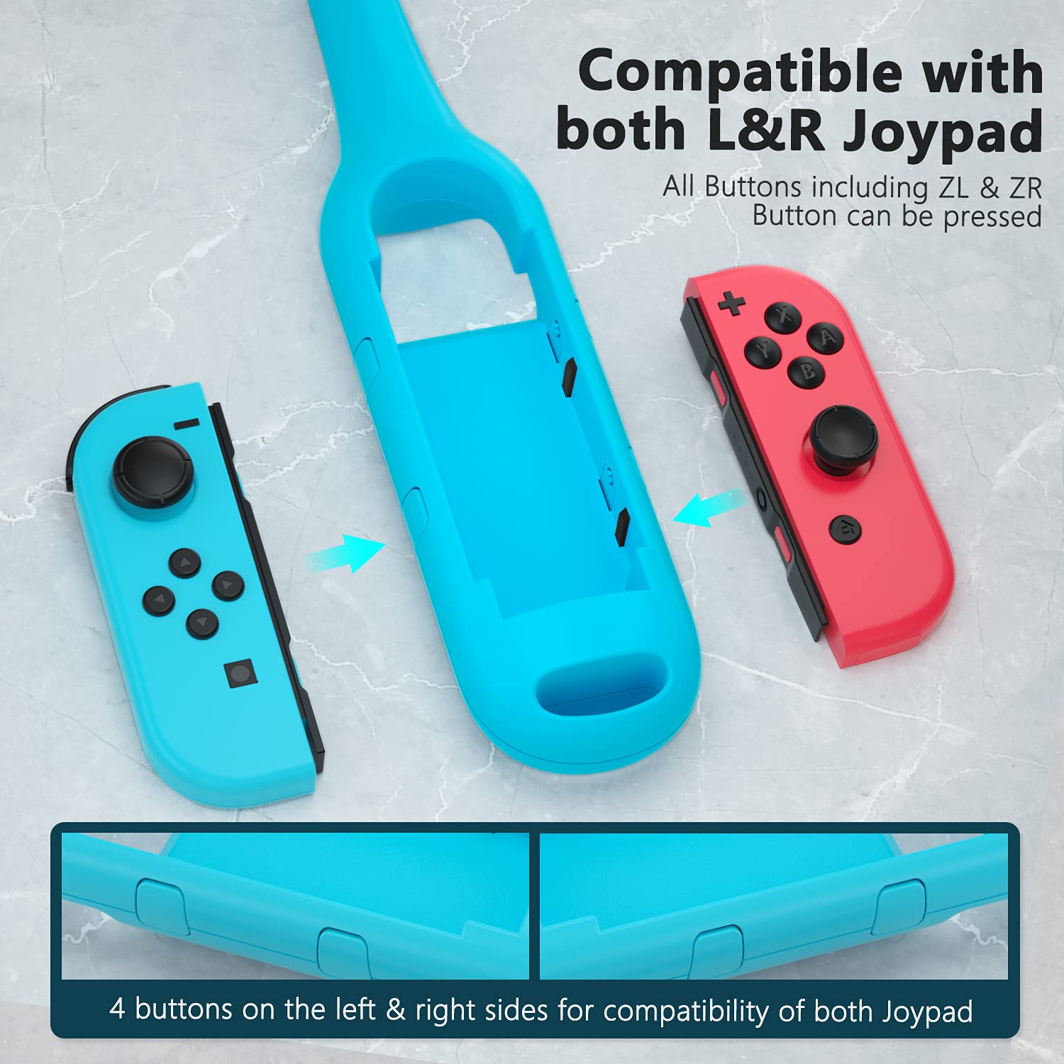 OIVO Switch Mario Golf Games Club for Nintendo Switch Mario, Switch Game Accessories Gamepad for mario golf super rush nintendo switch, Mario Golf Switch with Hand Strap for Joy cons,2 Packs