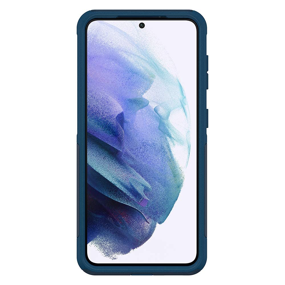 OtterBox Galaxy S21 5G (ONLY - DOES NOT FIT Plus or Ultra) Commuter Series Case - BESPOKE WAY (BLAZER BLUE/STORMY SEAS BLUE), slim & tough, pocket-friendly, with port protection