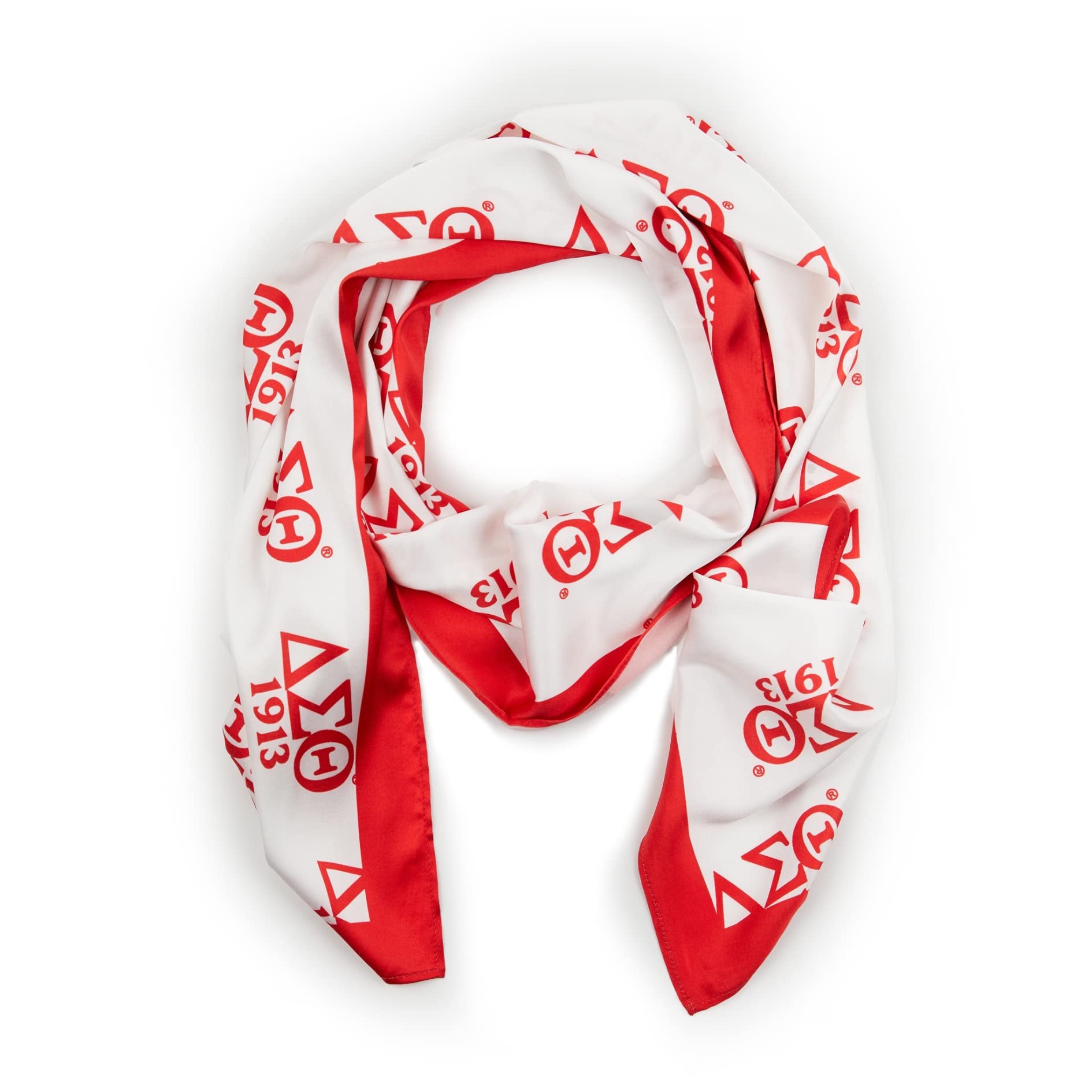 Sorority Paraphernalia Scarf - Lightweight and Comfortable Silk Scarves - 13 in x 56 in Neck Scarf - One Size