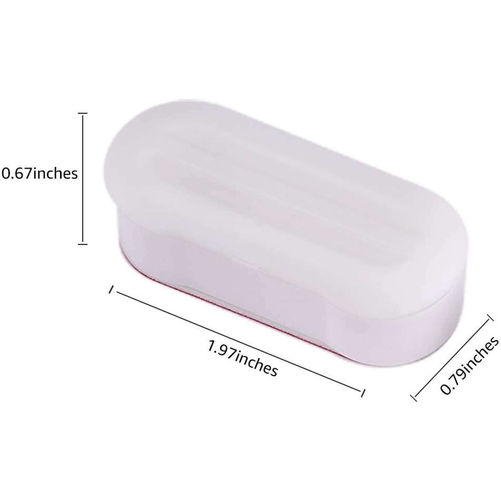 Veenajo Toilet Seat Bumper for Bidet with Strong Adhesive, Universal Pads Replacement, White