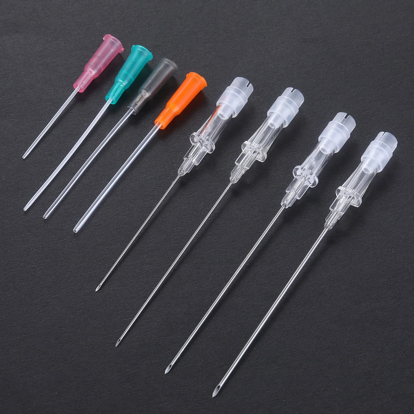 Xpircn Piercing Kit 14G 16G Body Piercing Jewelry Kit Tool, Catheter Piercing Needles Mixed 14G 16G 18G 20G IV Catheter Needles