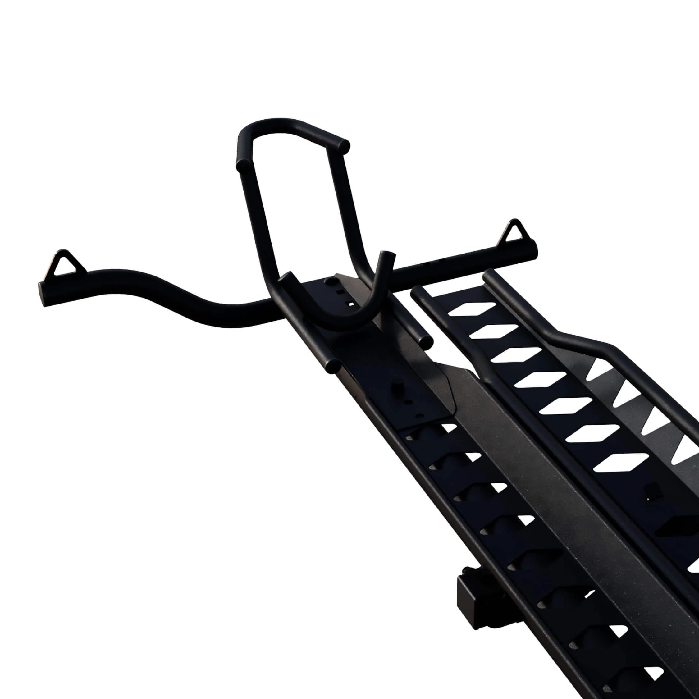 MotoTote Max - Premium Motorcycle Hitch Carrier (600 lbs. Capacity) with Zero Wobble Hitch Mount & Ramp, Fits Standard Size Tires - Made in USA