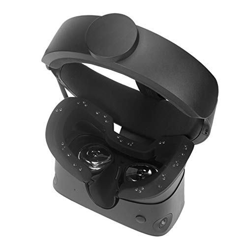 MASiKEN Face Cover Mask & Face Pad for Oculus Rift S - Silicone Face Cushion Sweatproof Lightproof (Black)