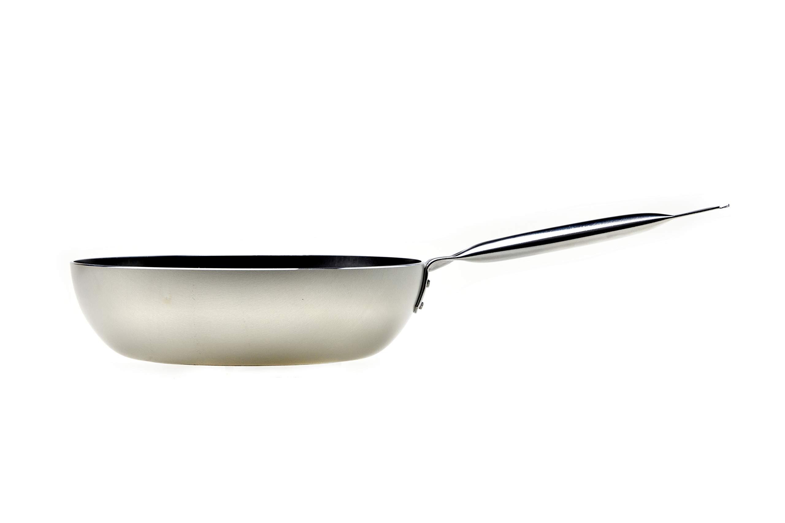 Ravelli Italia Linea 51 Professional Non Stick Induction Deep Skillet, 9.5inch
