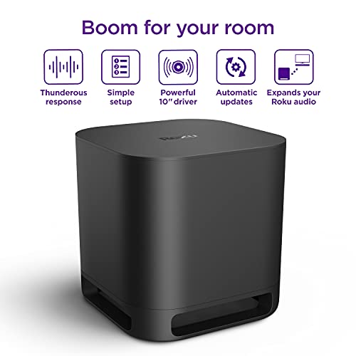 Roku Wireless Subwoofer (for Roku Streambars or Roku TV) (Renewed)