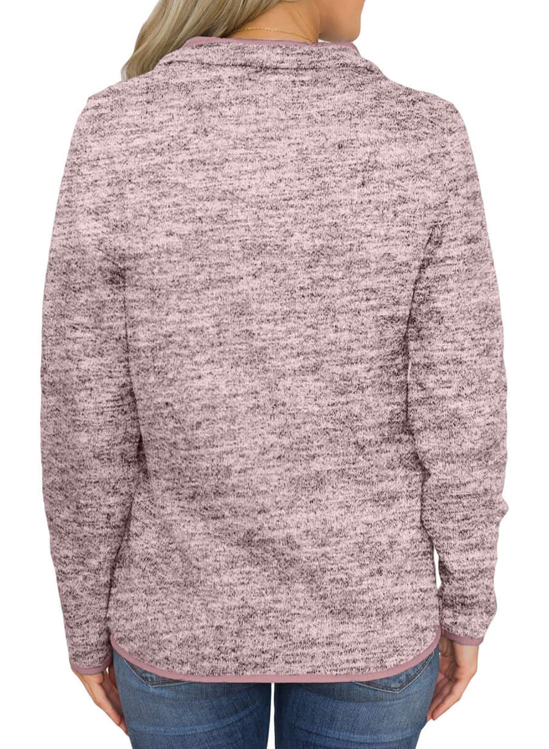 MINGALONDON Loose Sweatshirts for Women Sport Top Cozy Oversized Pullover Sweatshirt Athletic Pink 3X-Large