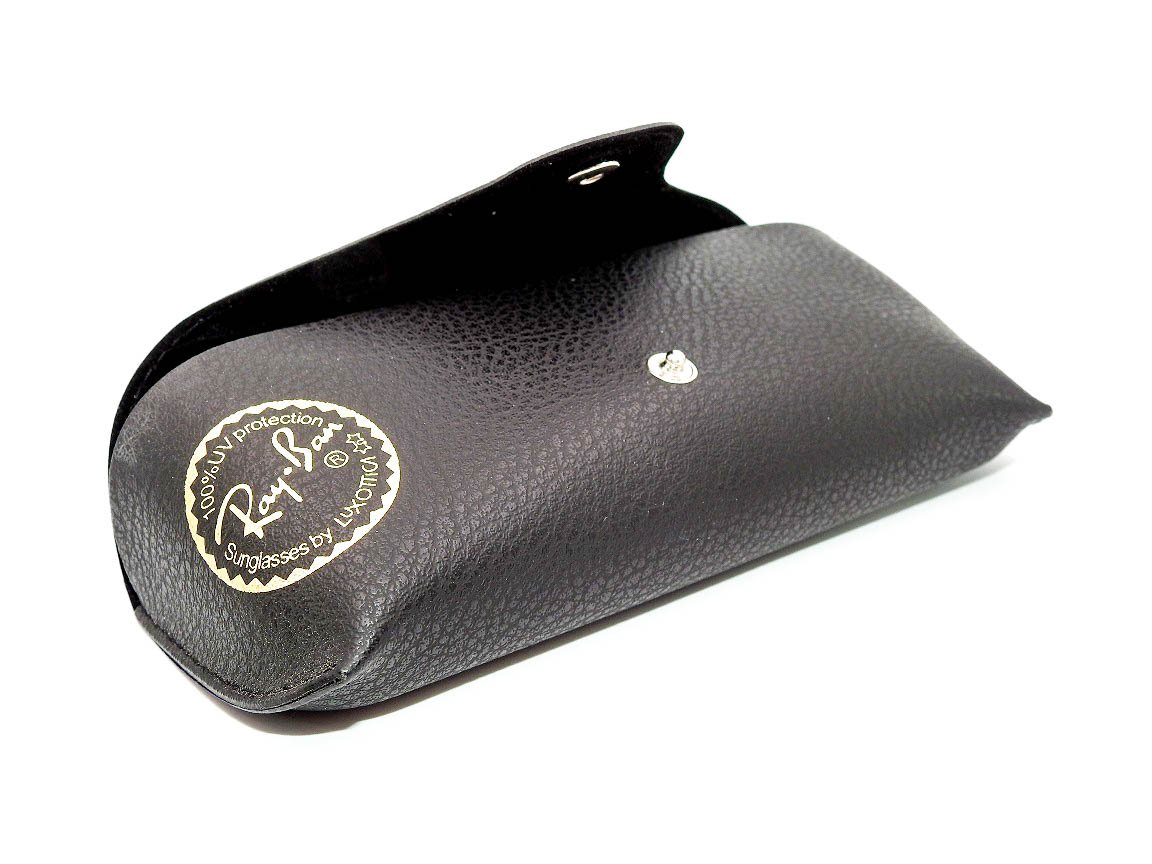 Ray-Ban Black Sunglass Eyeglass Case + Bundle with eSHADES Luxury Eyewear Kit