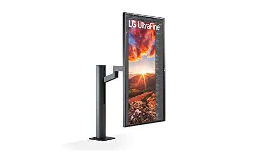 LG 27” 27BN88U-B Ergo IPS UHD 4K Ultrafine™ Monitor (3840x2160) with Ergonomic Stand & C-Clamp, USB Type-C™, DCI-P3 95% (Typ.) & VESA DisplayHDR 400