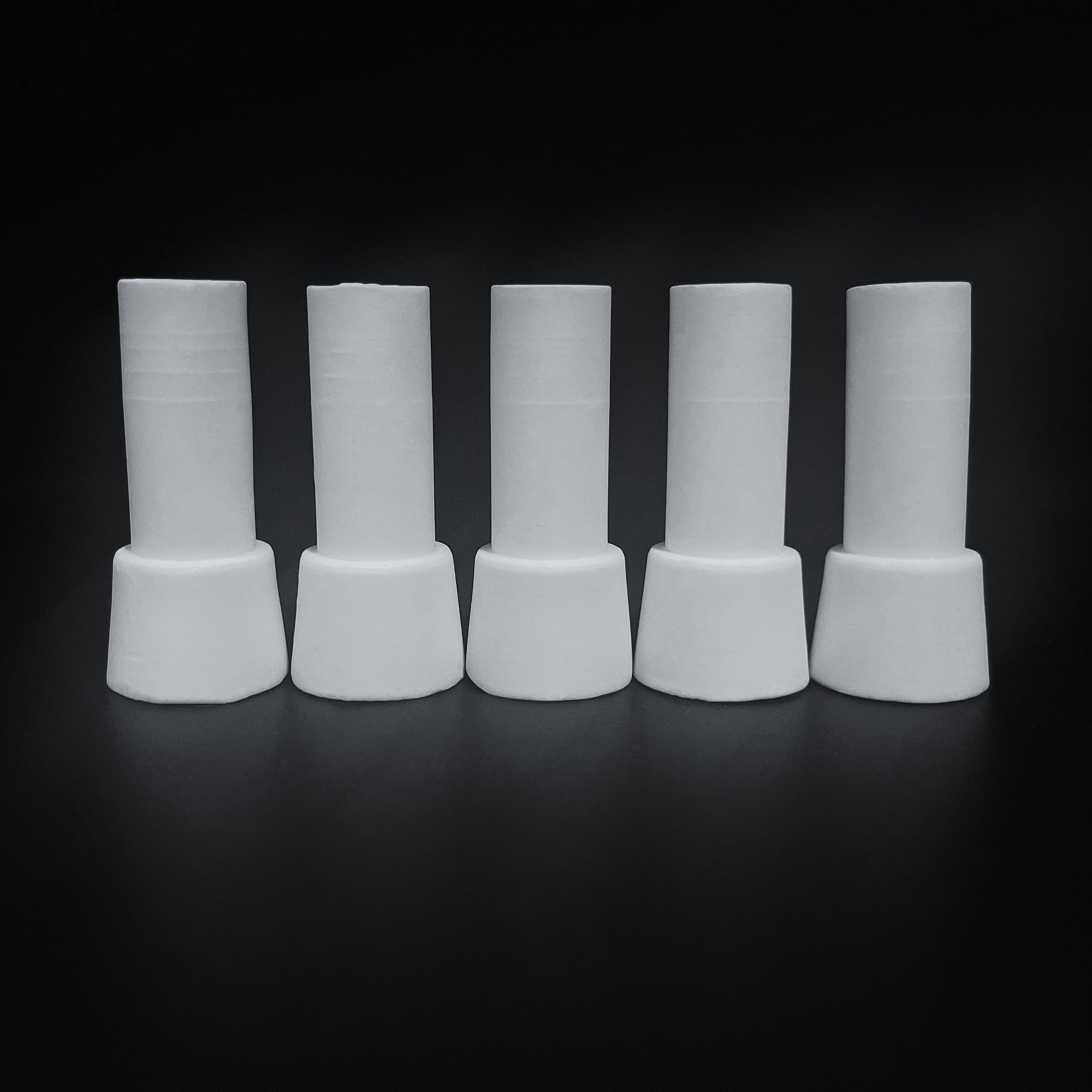 YOXIIHA Sand Blaster Gun Head Wear-resistant Flared Mouth White Ceramic Sandblasting Gun Nozzle Pneumatic Rust Removal Sandblast Machine Nozzles 5 pcs (4 mm Ceramic Nozzle)