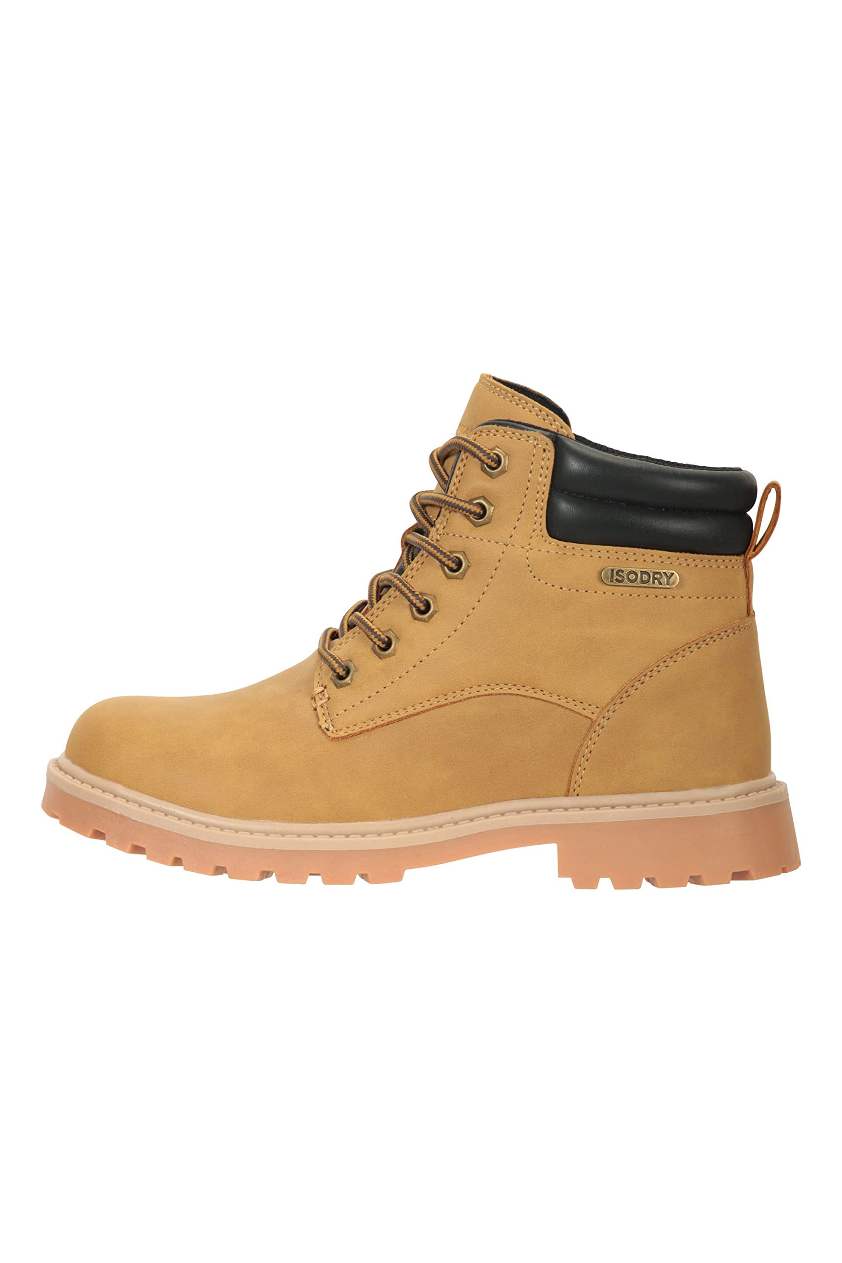 Mountain Warehouse Casual Kids Waterproof Boots - Nubuck Leather Brown Kids Shoe Size 1 US