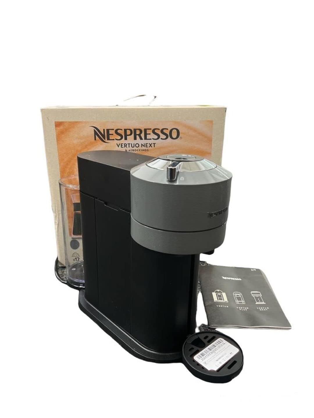 Nespresso De'Longhi Vertuo Next Deluxe by De'Longhi with Aeroccino - Chrome