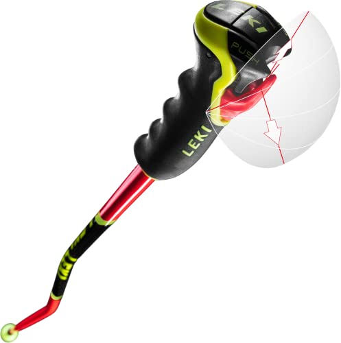Leki Unisex Adult Sporting Goods, Bright Red - Black - Neon Yellow, 95