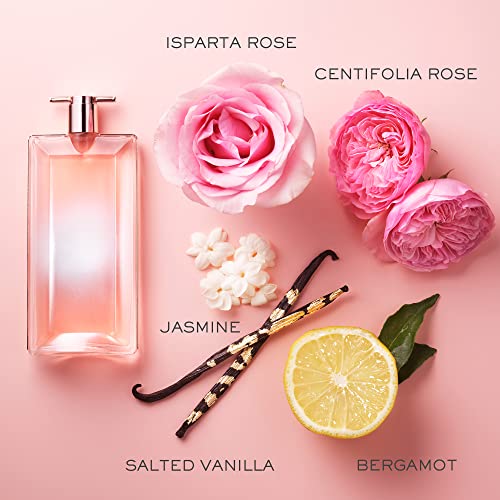 Lancôme Idôle Aura Eau de Parfum - Long Lasting Fragrance with Notes of Rose, Jasmine & Salted Vanilla - Sunny & Floral Women's Perfume - 0.34 Fl Oz