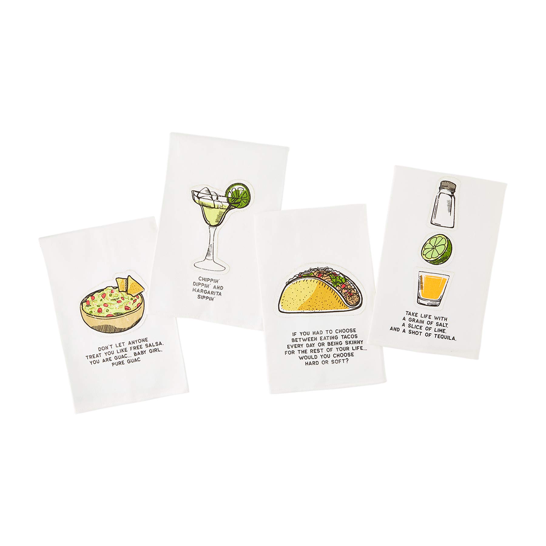 Mud Pie Margarita Appliqued Towel (41500220M) Small