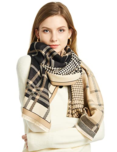 Scarfs for Women Pashmina Shawl Wrap for Evening Dressing Winter Thick Warm Knit Scarf Blanket Open Front Poncho Cape