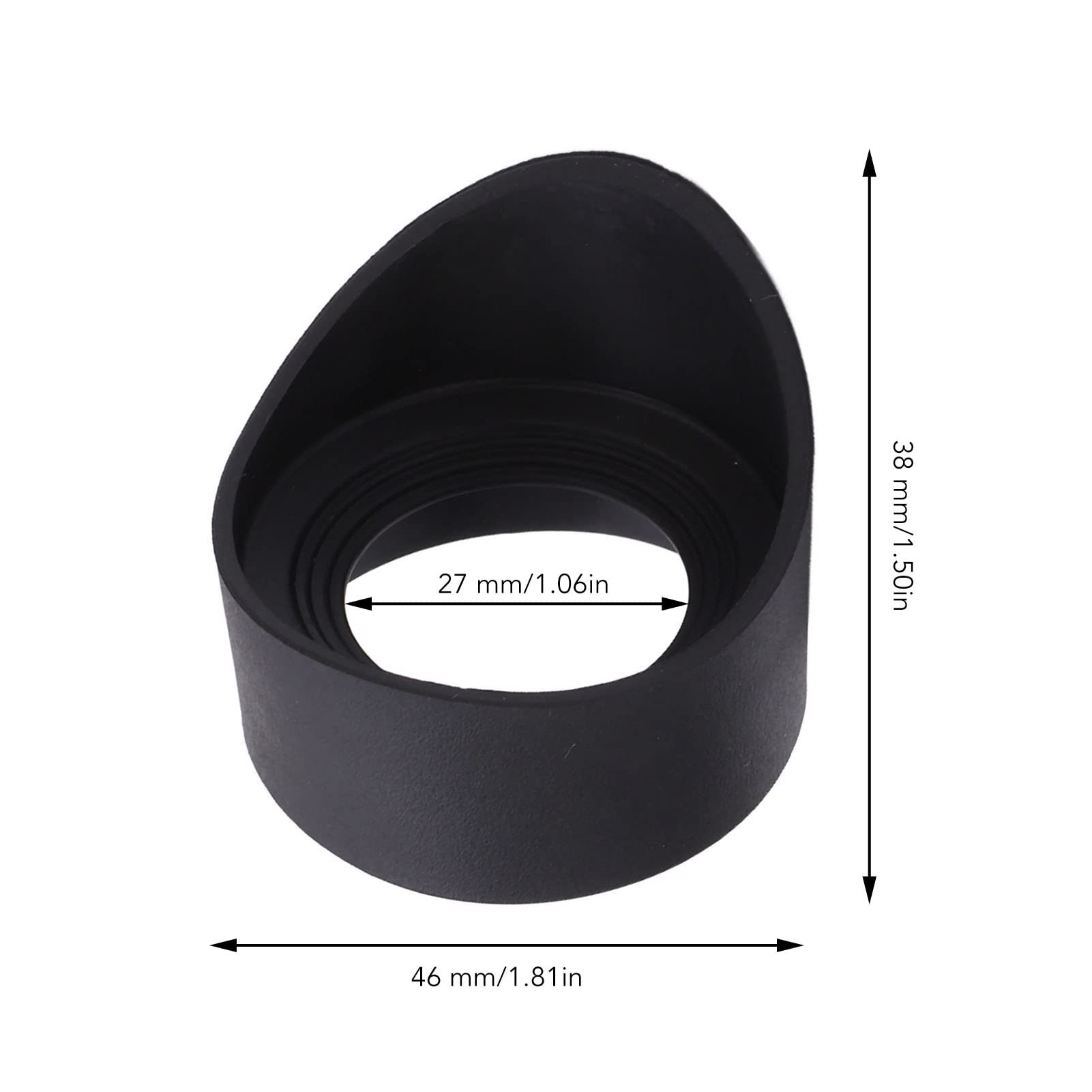 Tangxi 2Pcs Soft Rubber Eyepiece Eye , 42 to 48mm Binocular Microscope Eye Guards Cups, Professional Collapsible Eyepiece Covers for 1.65 ro 1.89in Lens