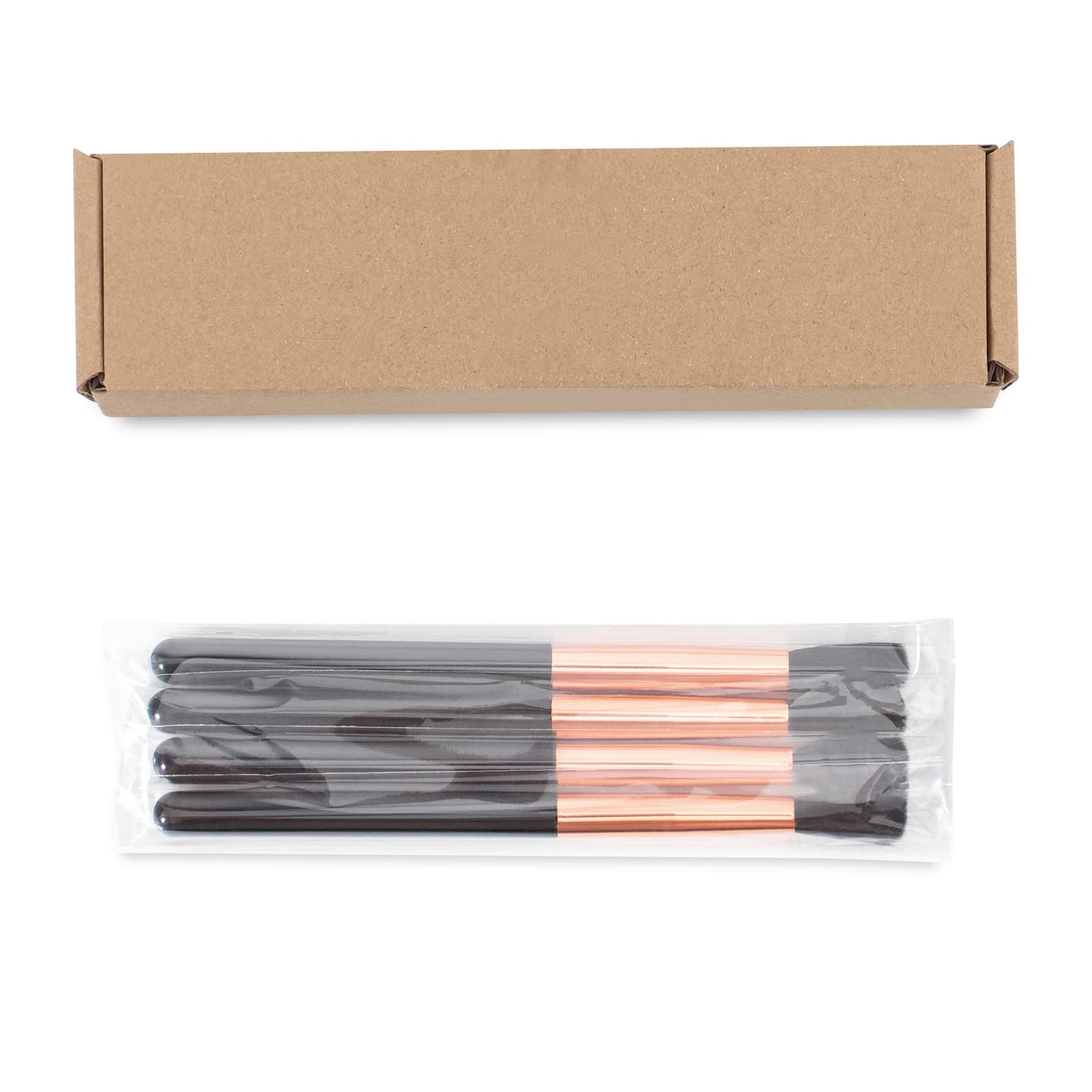 Uorpoto Fluffy Eyeshadow Lash Makeup Brush 4Pcs for Eyelash Extension Cleaning and Eye Shadow Blending Brushes Set