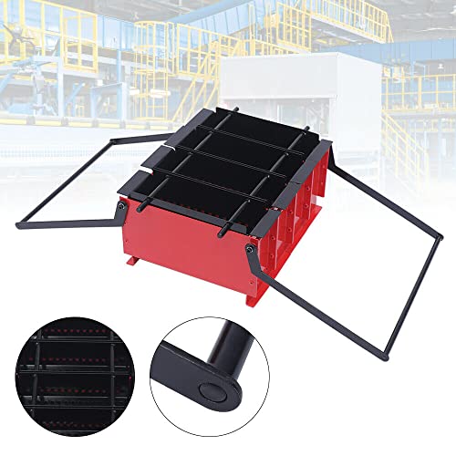 Newspaper Clumping Press, Brick Briquette Machine Paper Log Fire Free Eco Recycle Newspaper Fuel Block for Heating Fire Stove Home Tool for Indoor Outdoor Home Garden Newspaper (Red)