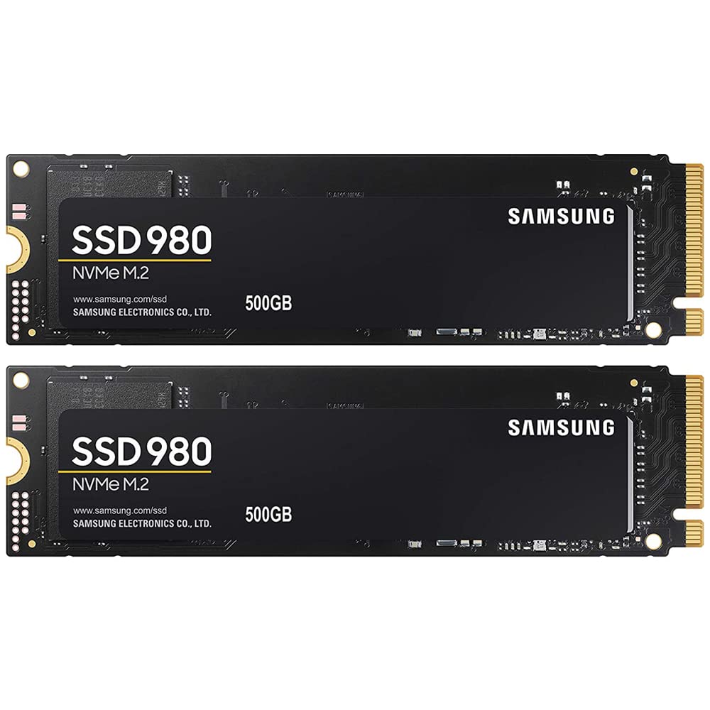 SAMSUNG MZ-V8V500B/AM 980 PCIe 3.0 NVMe SSD 500GB (2-Pack)