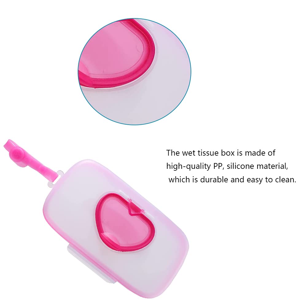 Wet Tissue Box Dirt Resistant Wet Wipe Container Durable Baby Wet Wipe Pouch Container for Travel Outdoor Car Office Home Accessories